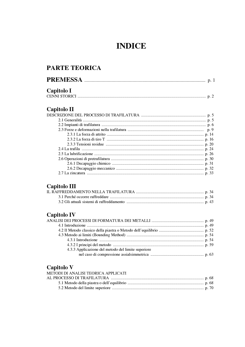 Analisi sperimentale del processo di trafilatura: studio del sistema ...